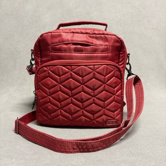 lug | Bags | Lug Ranger Maple Red Crossbody Bag Quilted Nylon ...